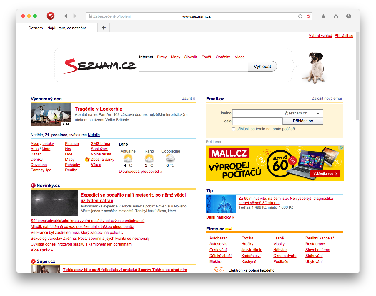 Seznam.cz prohlížeč